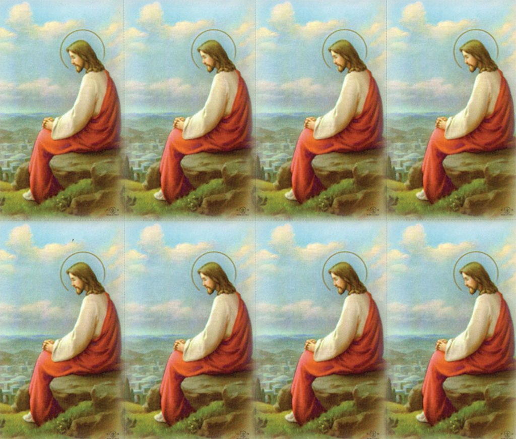 Christ Overlooking Jerusalem Prayer Cards | Henry Schwab