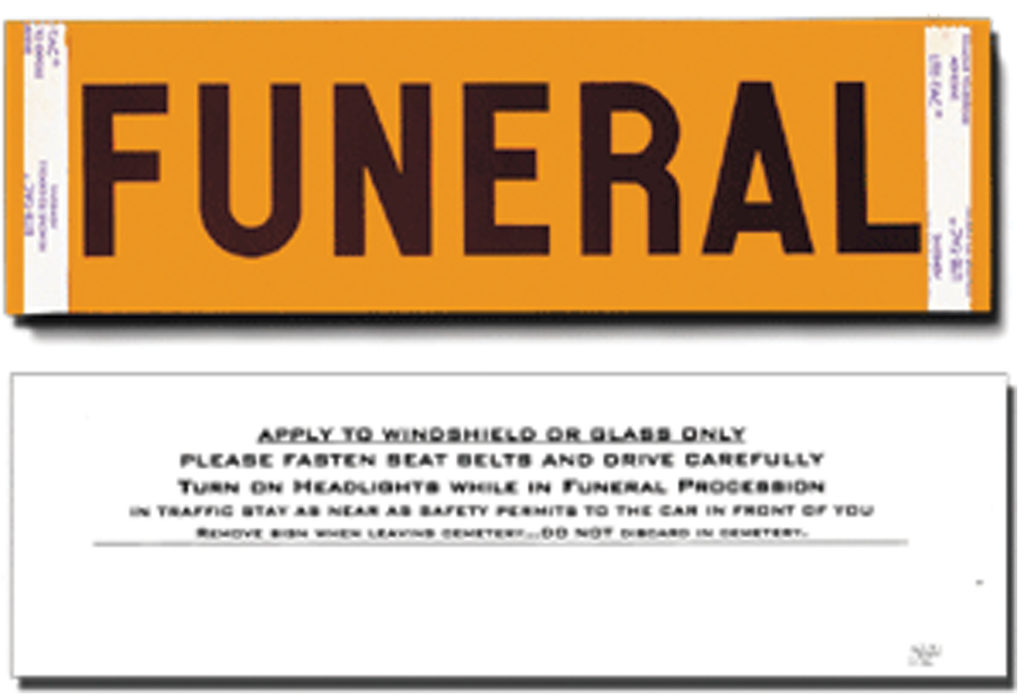 Windshield Sticker – Orange – Double Tape | Henry Schwab