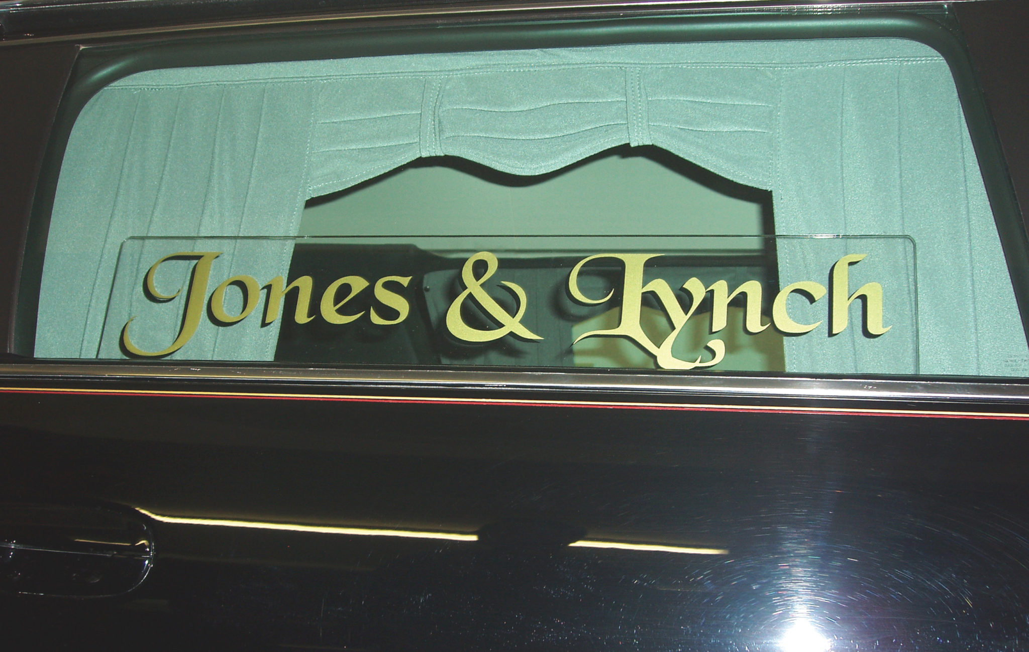 Plexiglass Hearse Nameplate – Pair | Henry Schwab