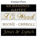 Plexiglass Hearse Nameplate – Pair | Henry Schwab