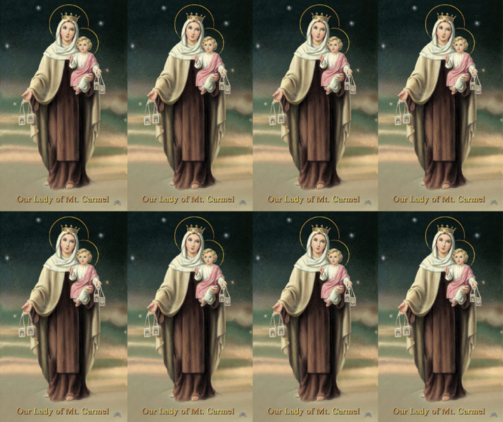 Our Lady of Mt. Carmel Prayer Card | Henry Schwab