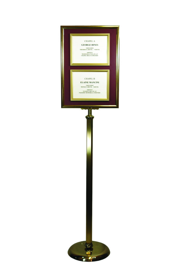 2 Panel Single Pedestal Directory | Henry Schwab