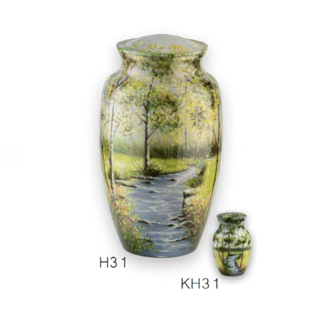 Forest Hand Painted Urn | Henry Schwab